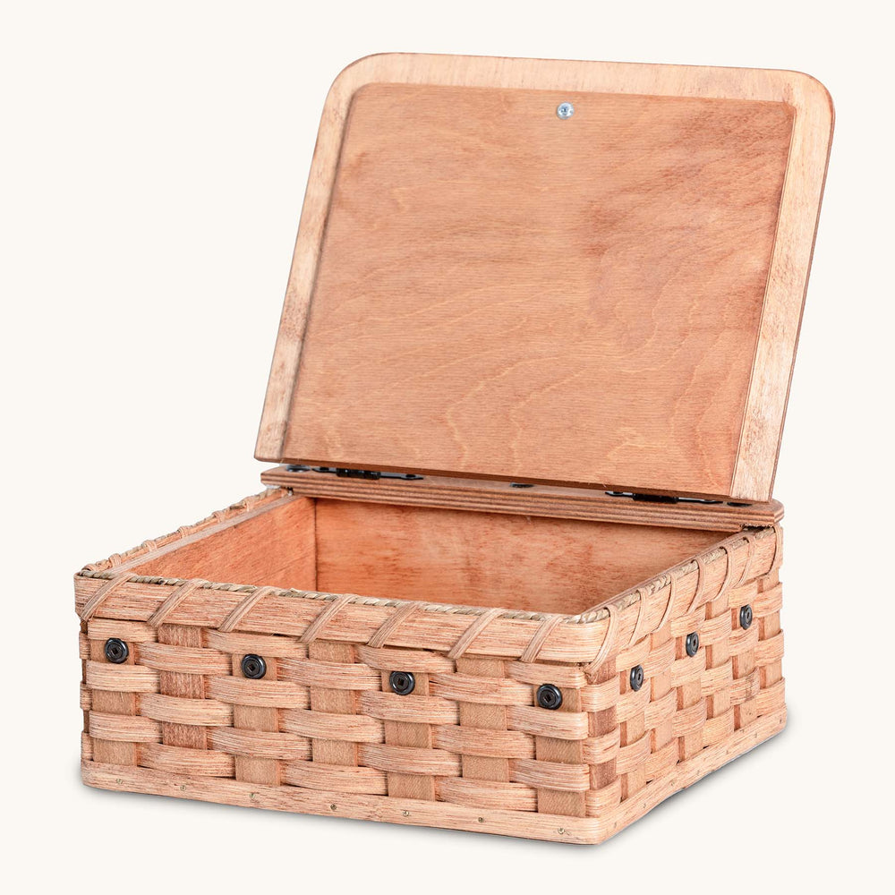 Memory Storage Box | Amish Woven Wooden Keepsake Box – Amish Baskets
