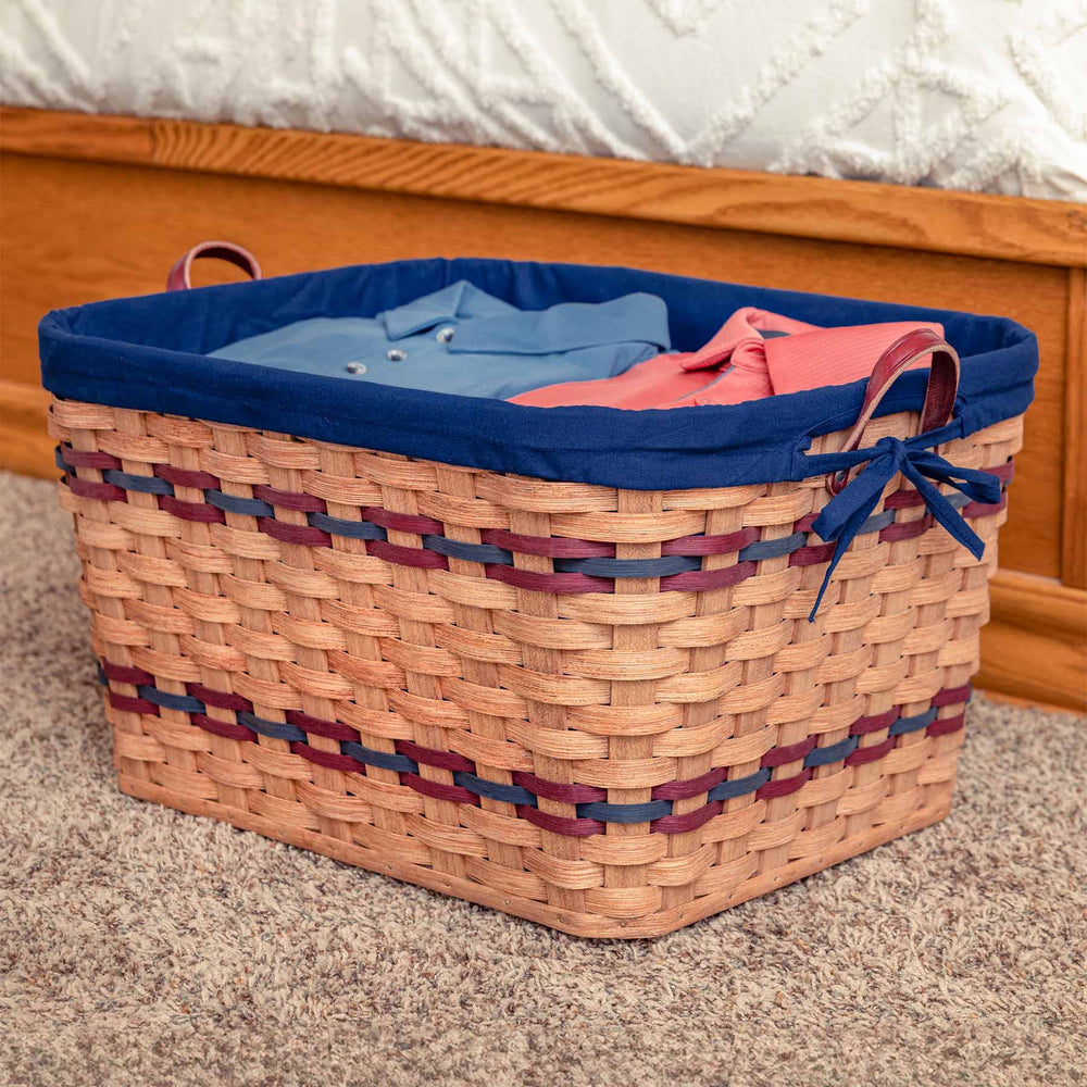 Vintage Wicker Laundry Basket | Extra Large Retro Amish Woven – Amish ...