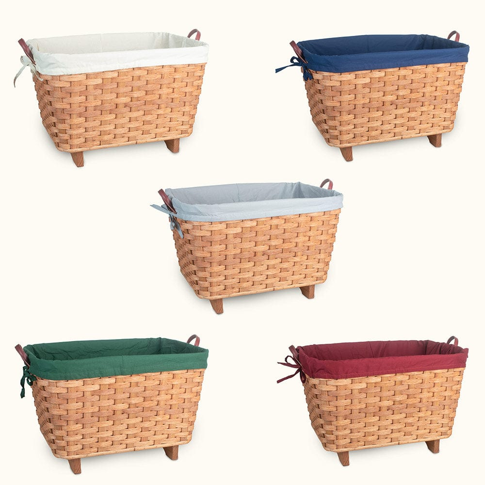 Amish Handmade Throw Blanket Basket Liner — Amish Baskets