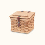 Recipe Card Box | Amish Woven Wooden for 4x6 Recipe Cards – Amish Baskets