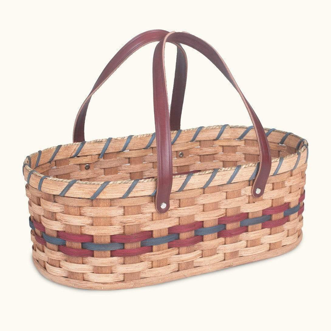 Craft Caddy | Handy Amish Wicker Sewing Tote Basket w/Handles — Amish ...