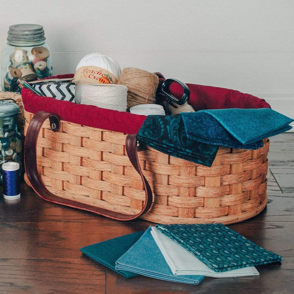 Sewing Baskets | Vintage Amish Wicker Sewing & Craft Organizer Boxes ...
