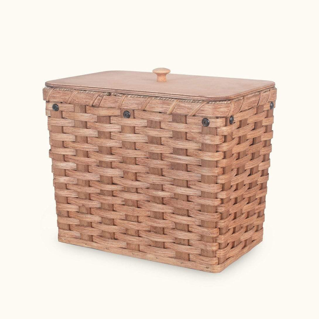 Wicker File Basket | Decorative Hanging File Storage Box — Amish Baskets